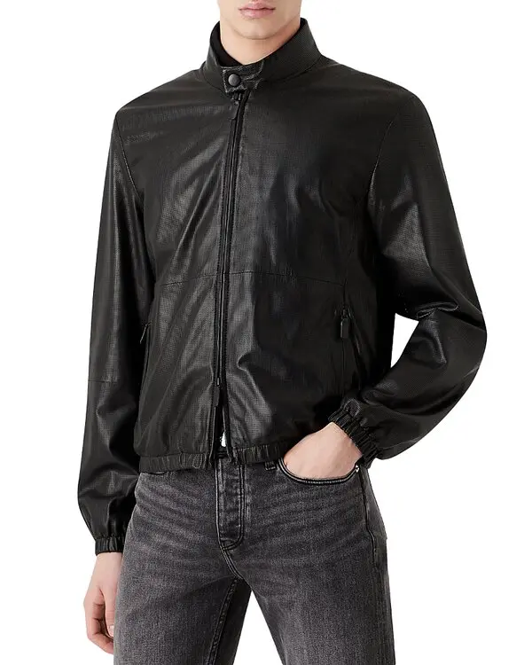 Emporio Armani Leather Jackets For Men